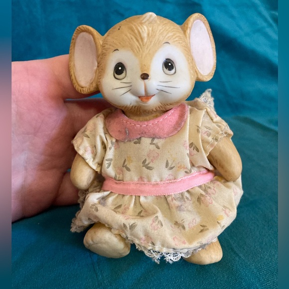 Accents | Vintage Ceramic Homco Mouse Doll Figure Articulated ...